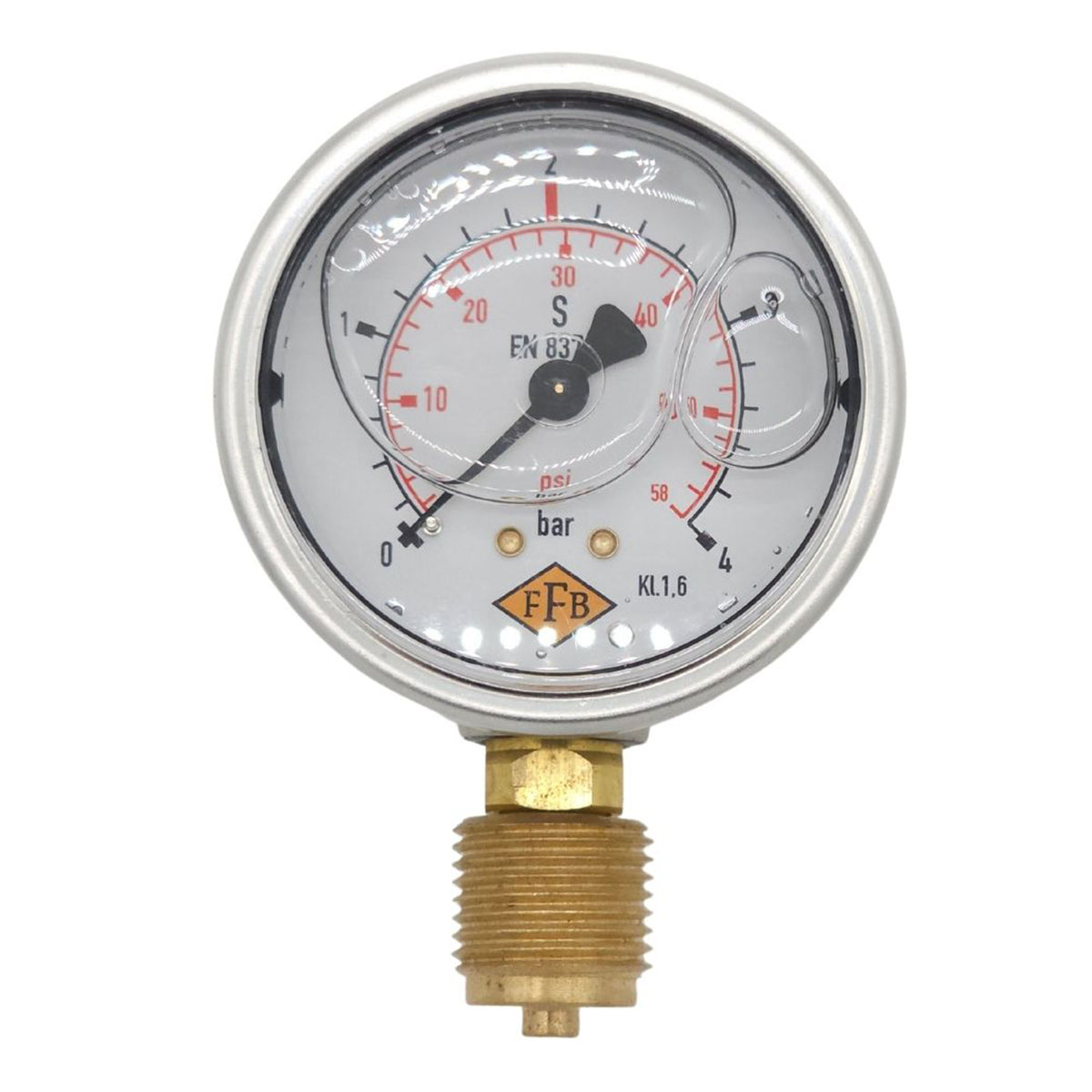63mm Pressure Gauge 4 Bar Bottom Entry 0.25" BSP – JML Henderson Ltd