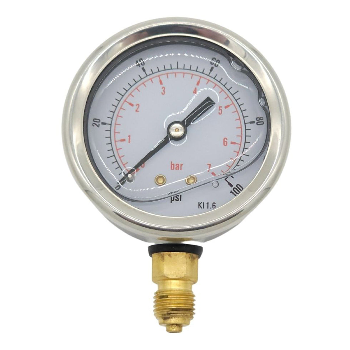 63mm Pressure Gauge 7 Bar Bottom Entry – JML Henderson Ltd
